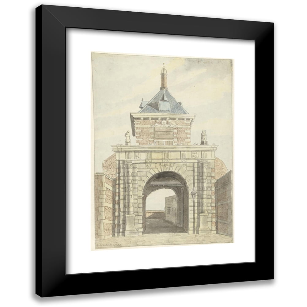 Jacobus Andreas Crescent 11x14 Black Modern Framed Museum Art Print ...