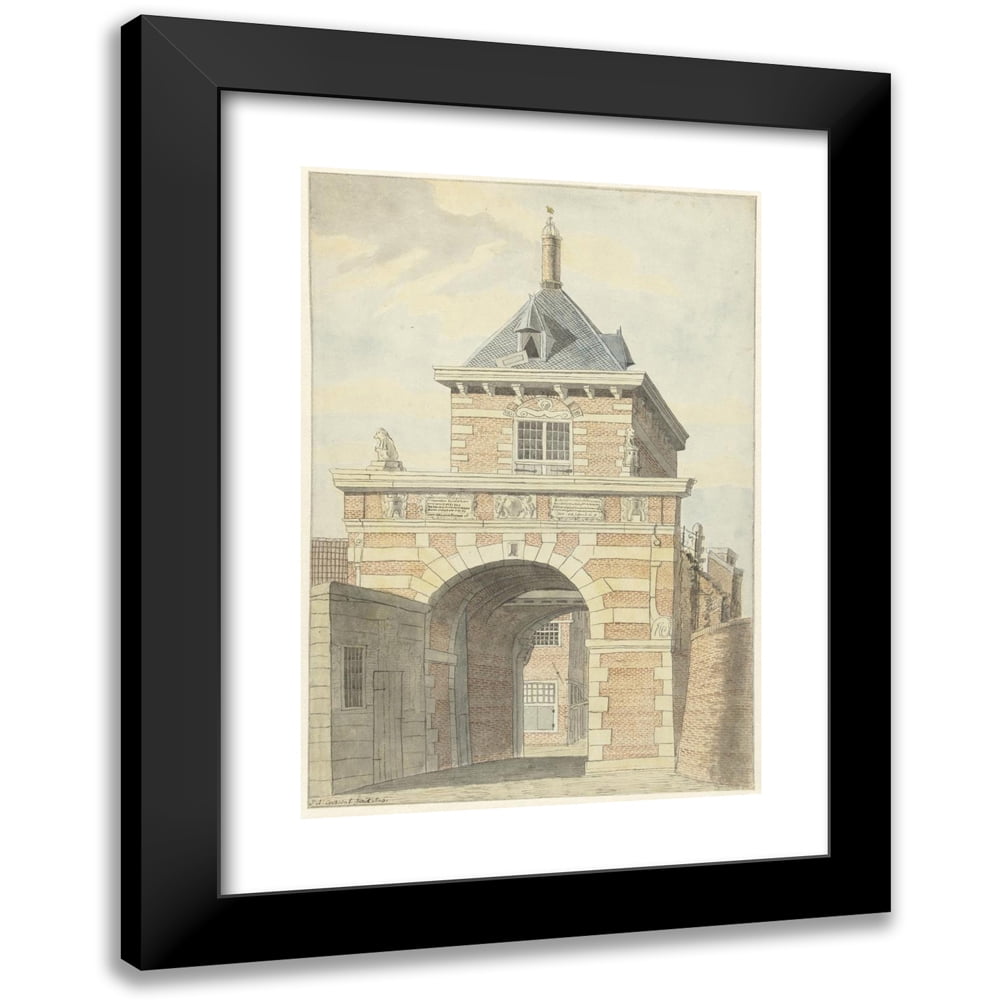 Jacobus Andreas Crescent 14x18 Black Modern Framed Museum Art Print ...