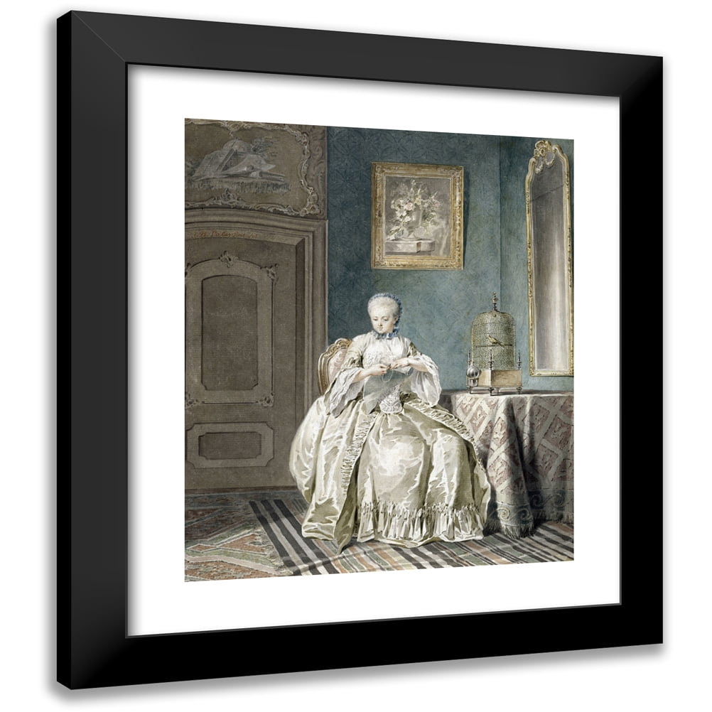 Jacobus Buys 20x23 Black Modern Framed Museum Art Print Titled - Young ...