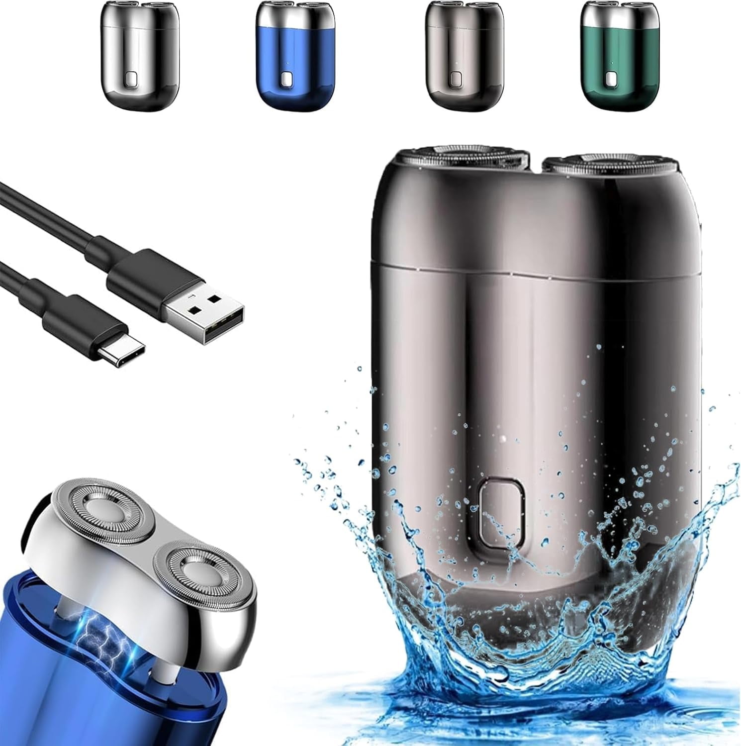 Jacooba Electric Razor - Ivyever Shaver, Peony Shaver for Men, Floating ...