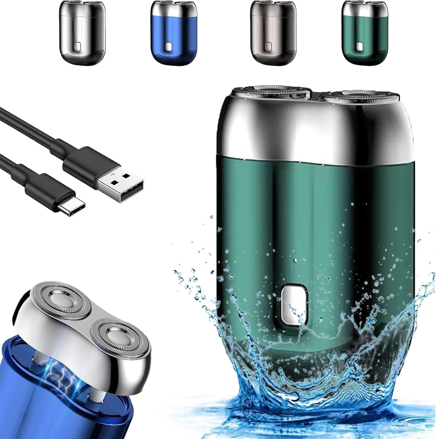 Jacooba Electric Razor - Ivyever Shaver, Peony Shaver for Men, Floating ...