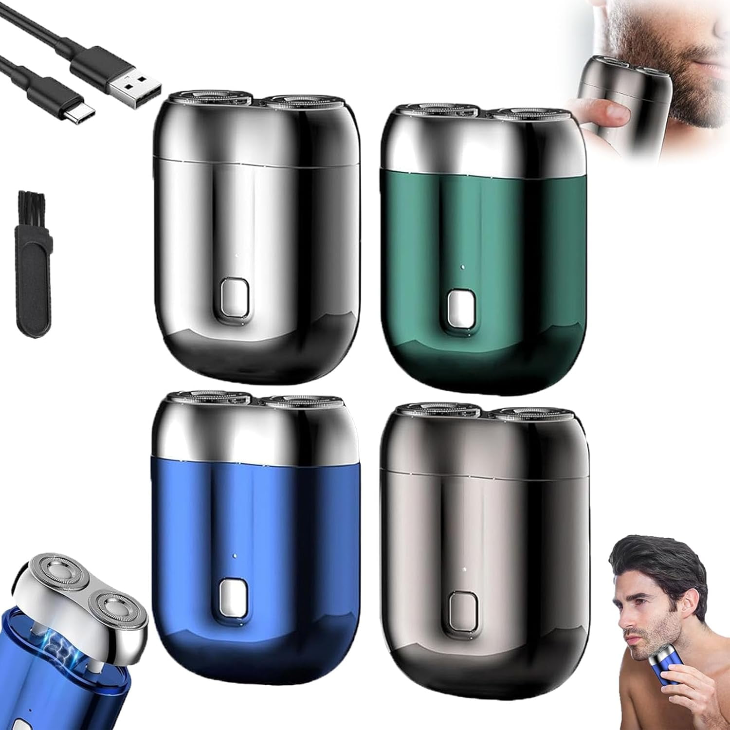 Jacooba Electric Razor, Jacooba Mini Dual-Head Electric Shaver, 2025 ...