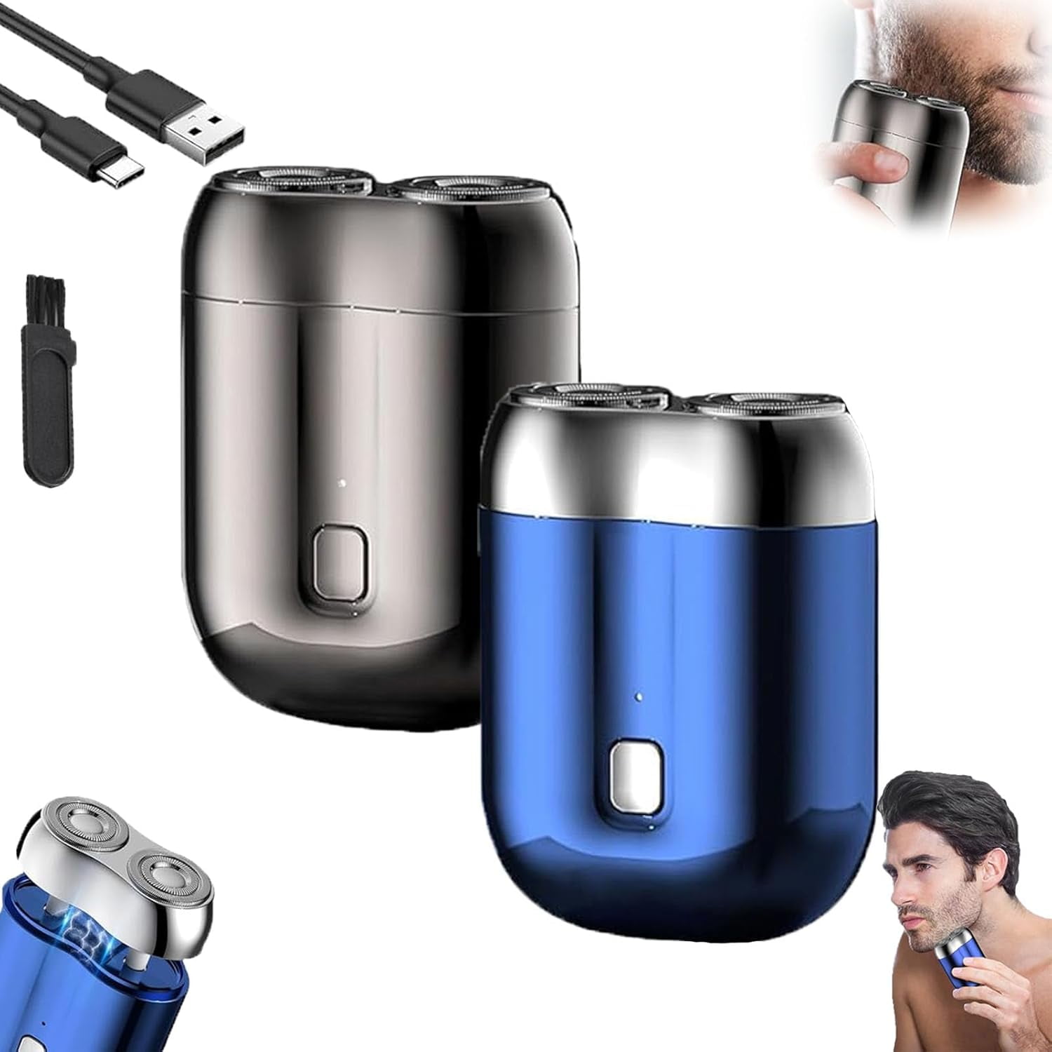 Jacooba Electric Razor, Jacooba Mini Dual-Head Electric Shaver, 2025 ...