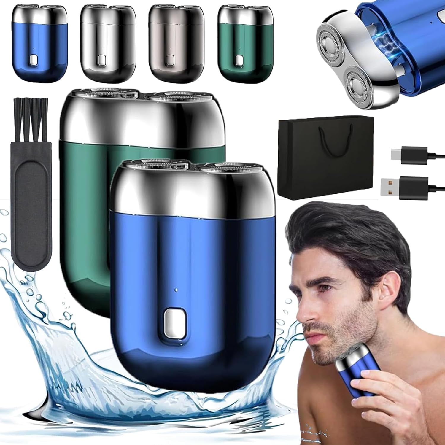 Jacooba Electric Razor, Upgrade Pocket Shaver, 2025 New Model Mini Dual ...