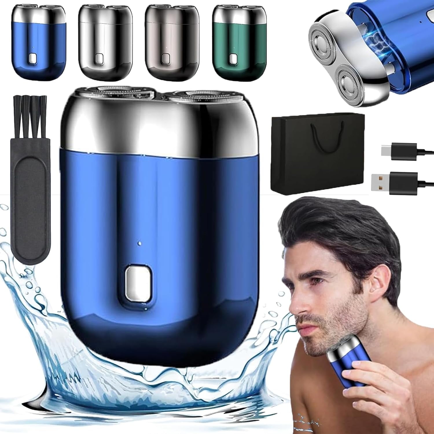 Jacooba Electric Razor, Upgrade Pocket Shaver, 2025 New Model Mini Dual ...