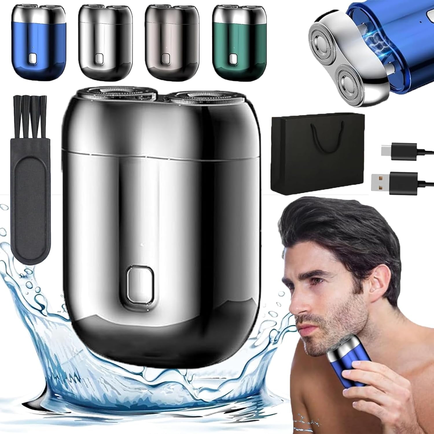 Jacooba Electric Razor, Upgrade Pocket Shaver, 2025 New Model Mini Dual ...