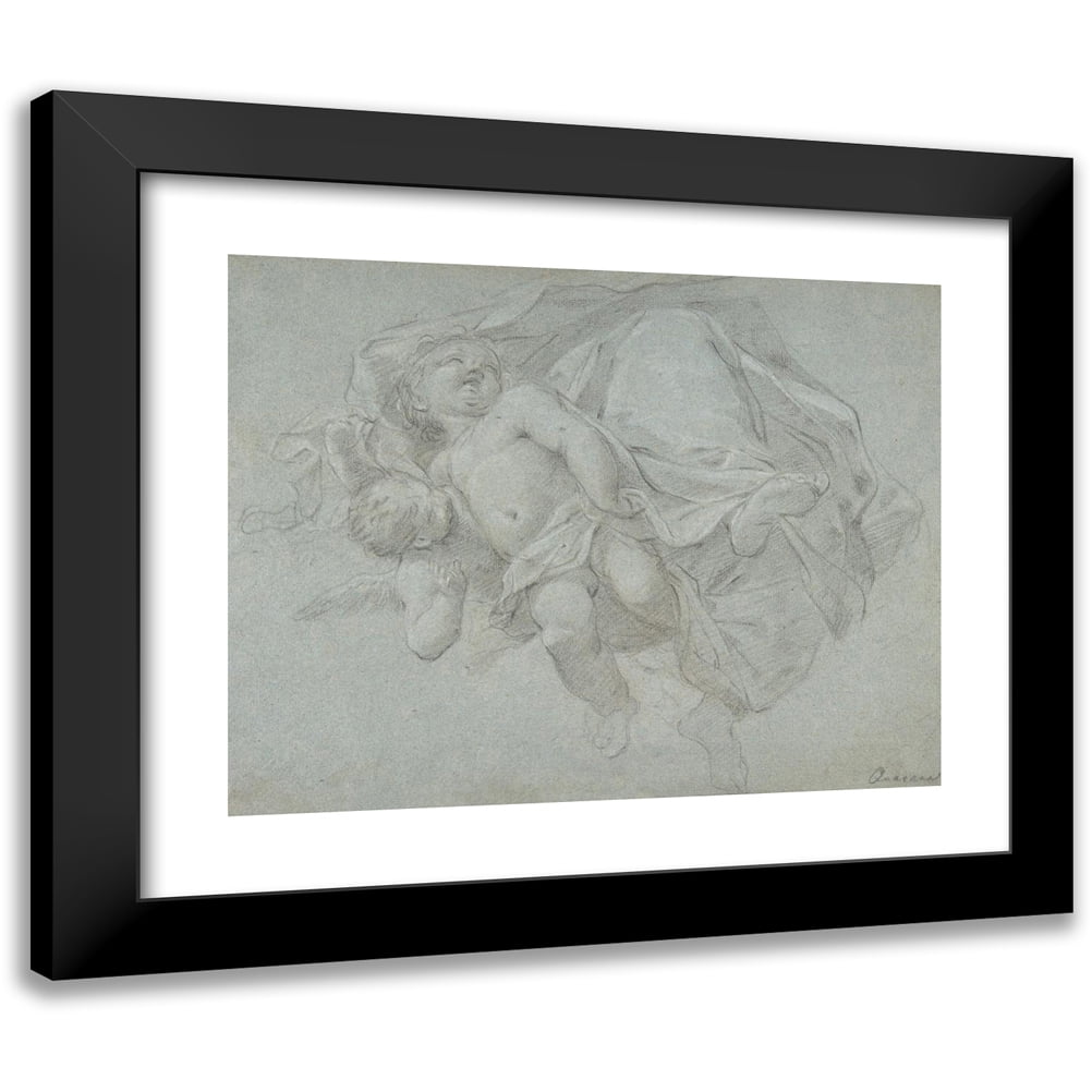 Jacopo Guarana 24x20 Black Modern Framed Museum Art Print Titled - Two ...