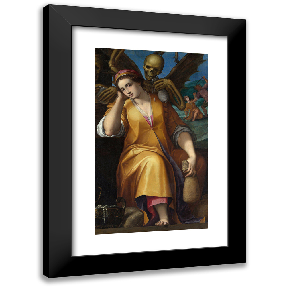 Jacopo Ligozzi 10x14 Black Modern Framed Museum Art Print Titled ...