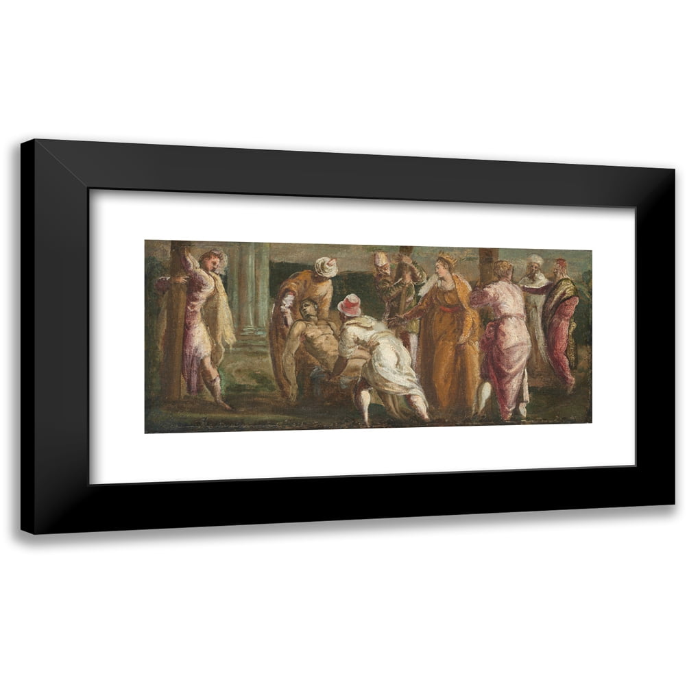 Jacopo Tintoretto 14x8 Black Modern Framed Museum Art Print Titled ...