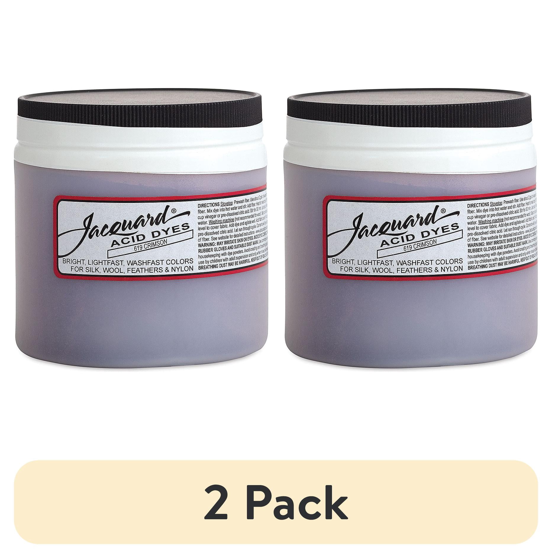 (2 pack) Jacquard Acid Dye - Crimson, 8 oz - Walmart.com