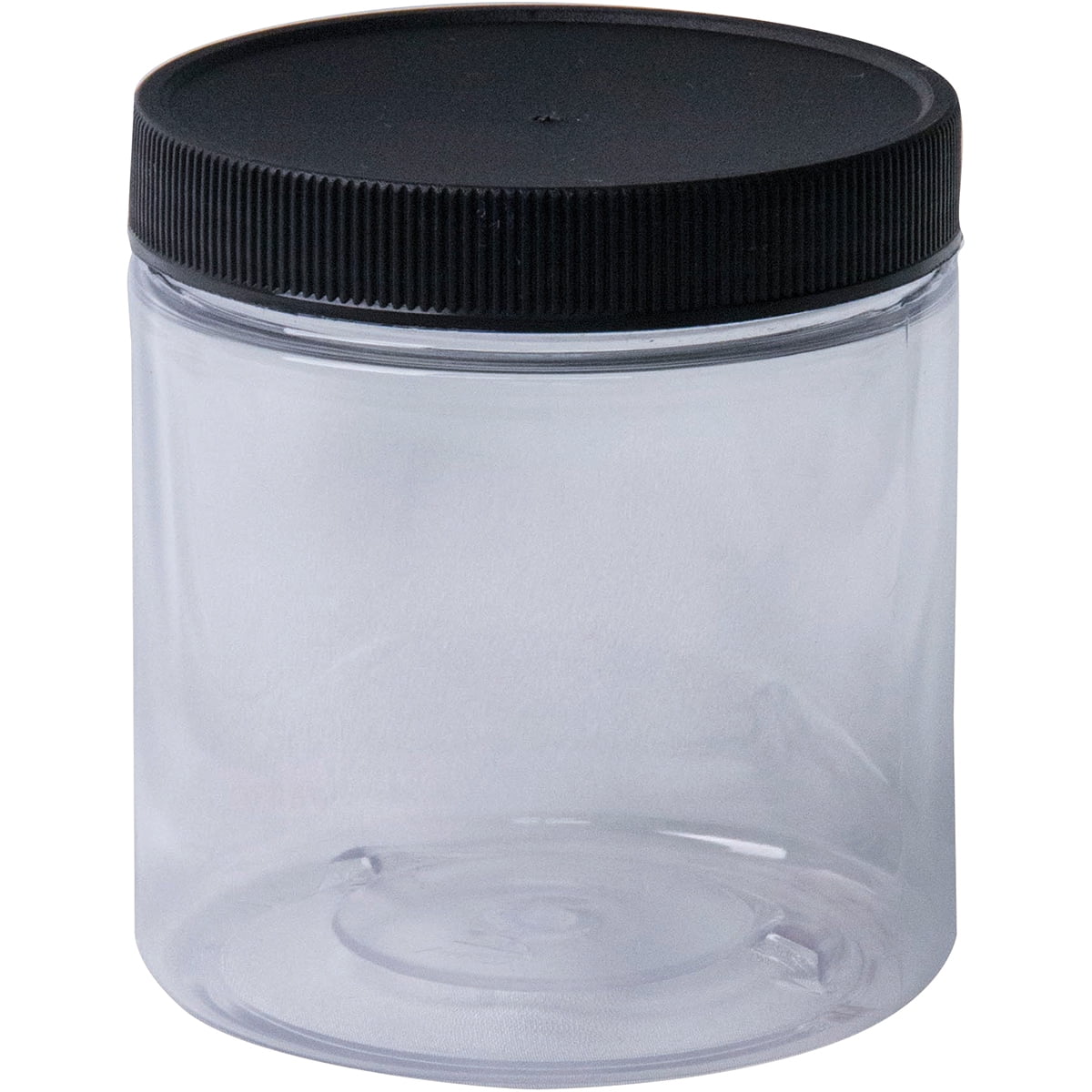 Jacquard Empty Wide Mouth Plastic Jar 8oz-Clear - Walmart.com