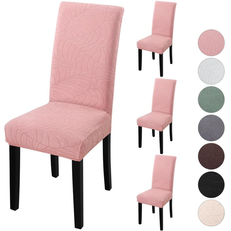 Jacquard Leaf Pattern Chair Covers Set ,Super Fit Stretch Removable ...