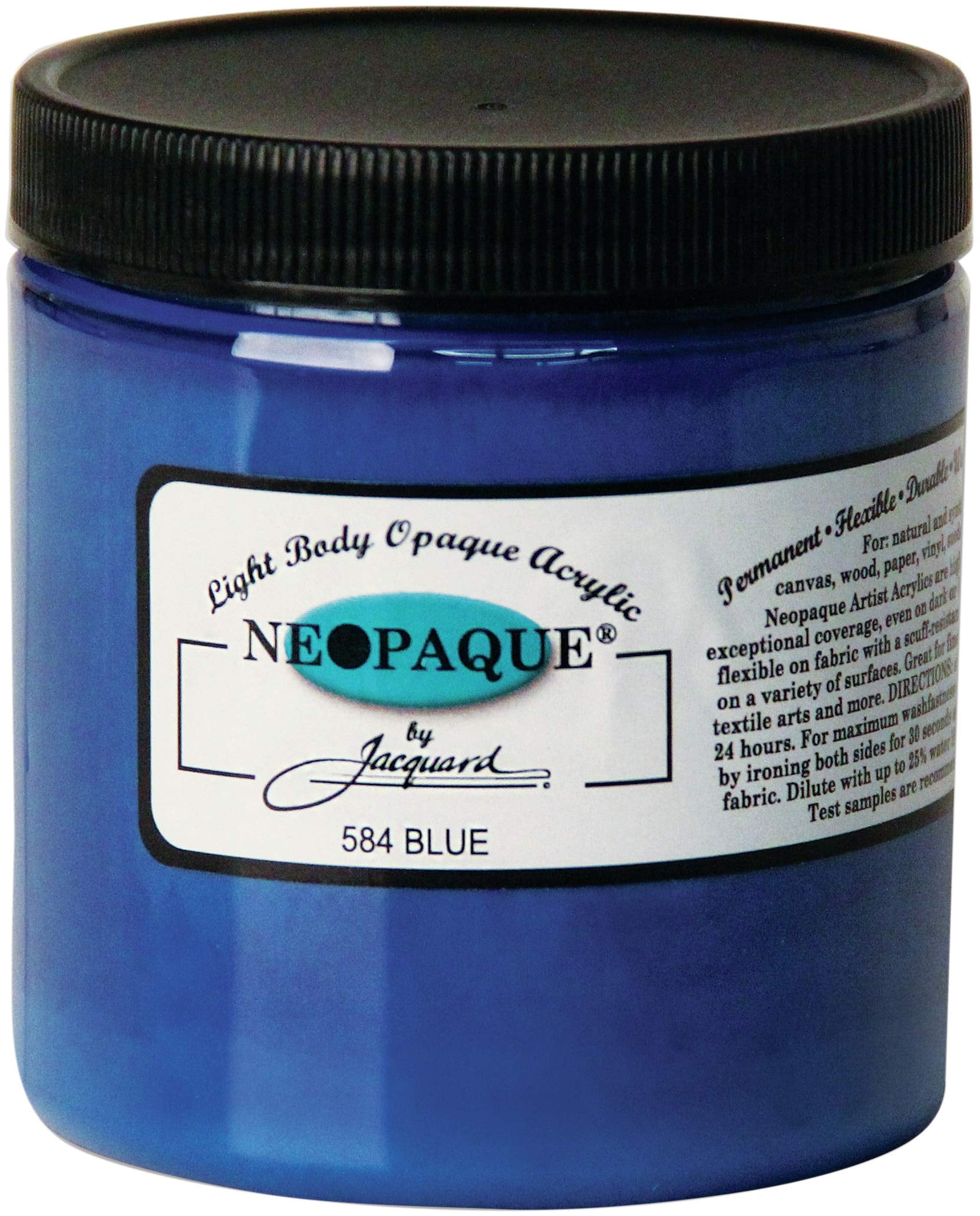 Jacquard Neopaque Acrylic Paint 8oz-Blue - Walmart Business Supplies