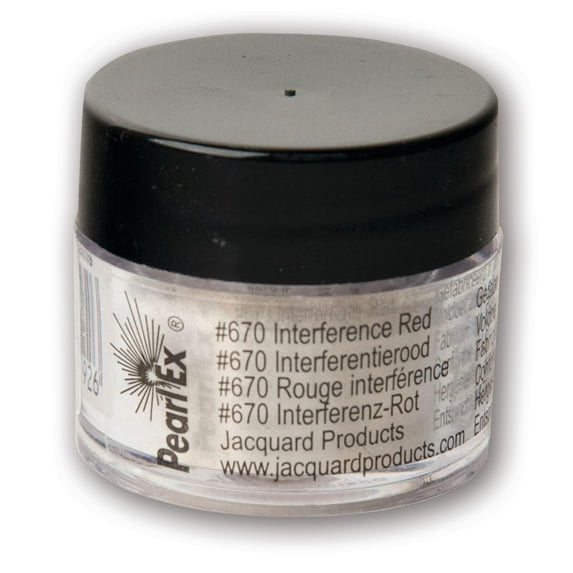 Jacquard Pearl Ex Pigment, 3g, Interference Red - Walmart.com