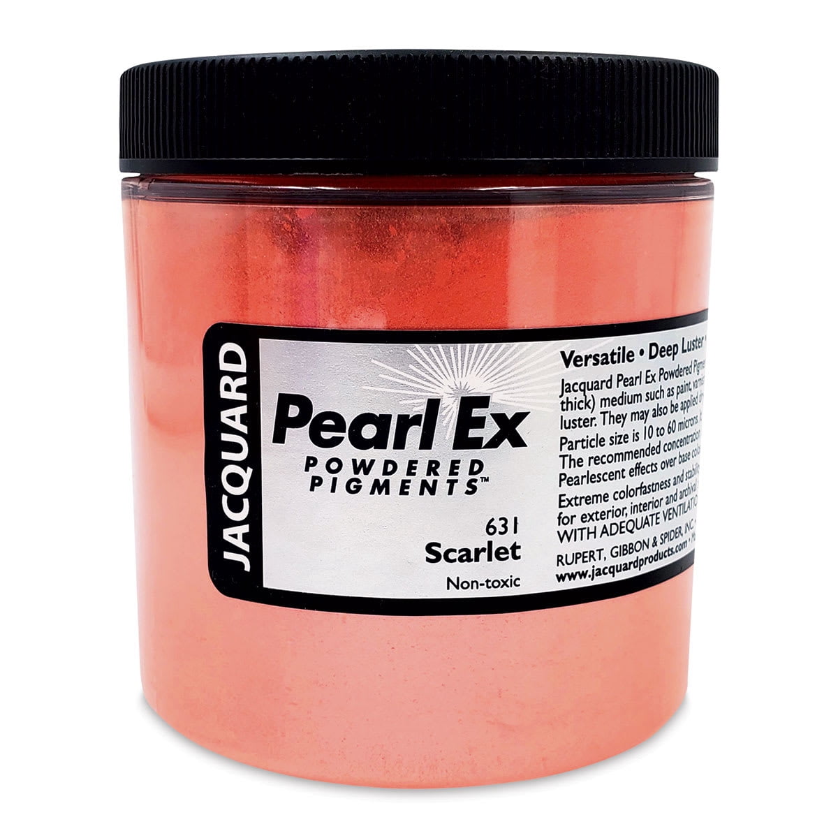 Jaquard Pearl Ex Powdered Pigments 4oz-#631 Scarlet - Walmart Business ...