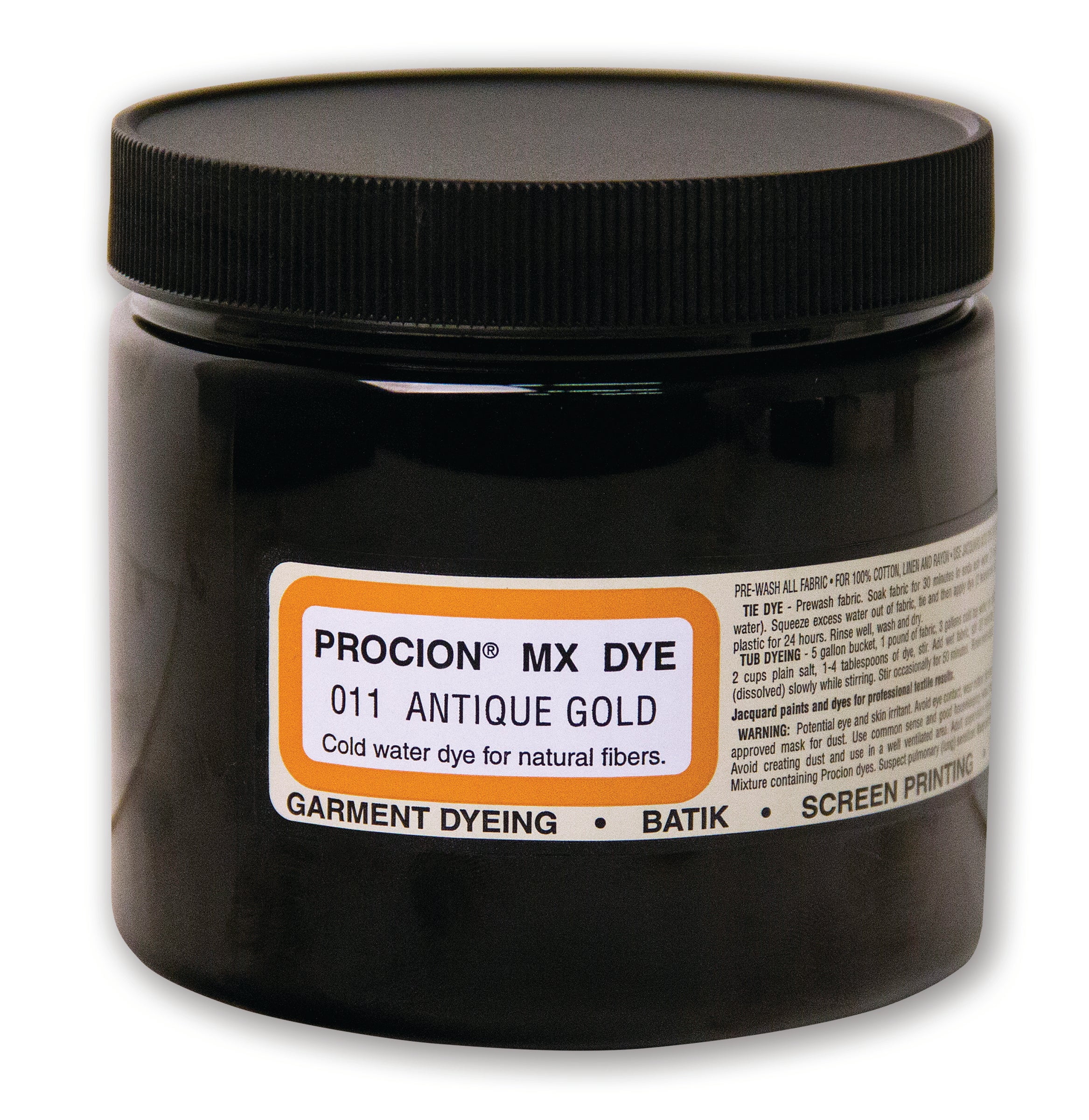 Jacquard Procion MX - Fiber Reactive Dye - 8 oz - Antique Gold ...