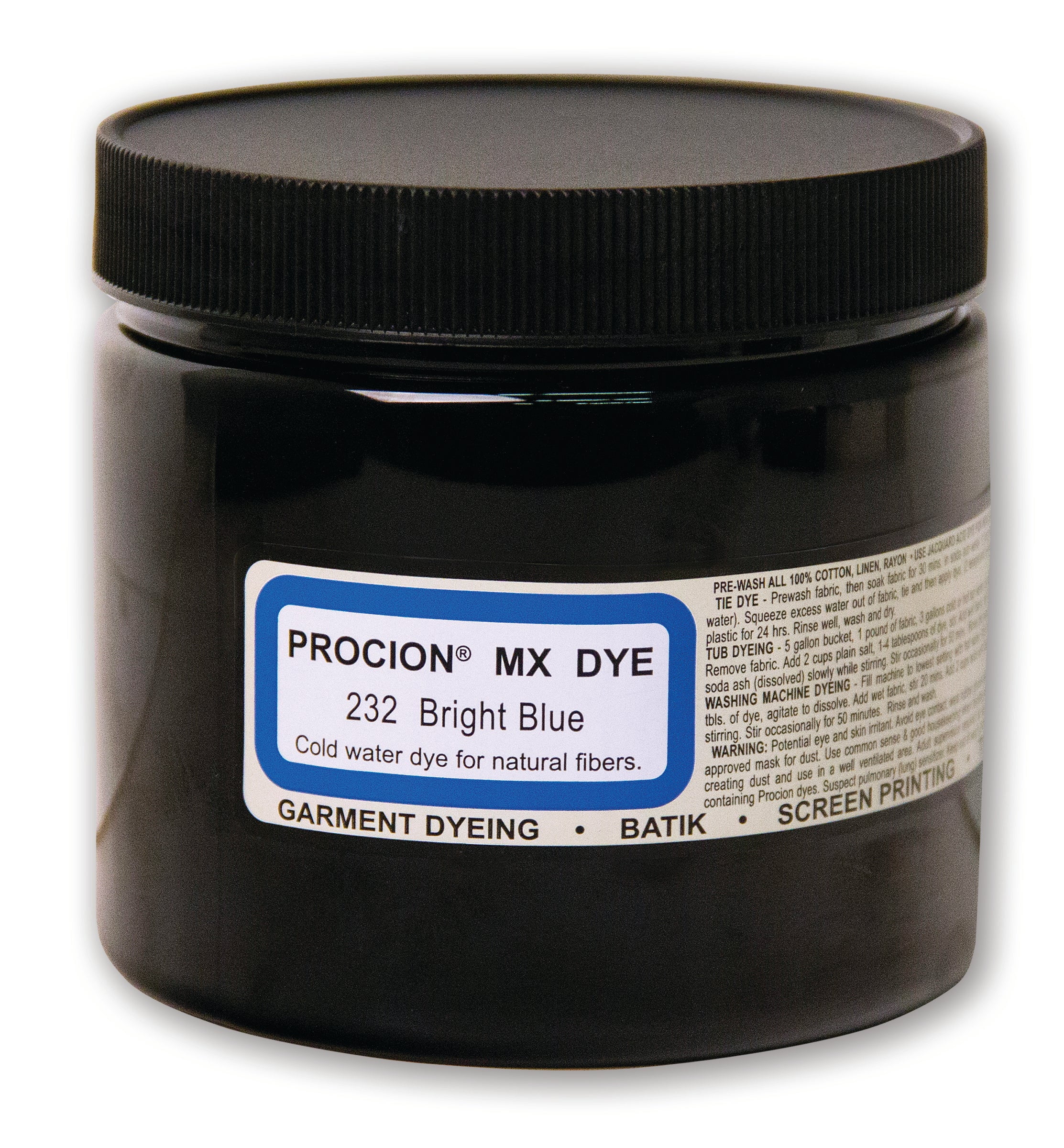 Jacquard Procion MX - Fiber Reactive Dye - 8 oz - Bright Blue - Walmart.com
