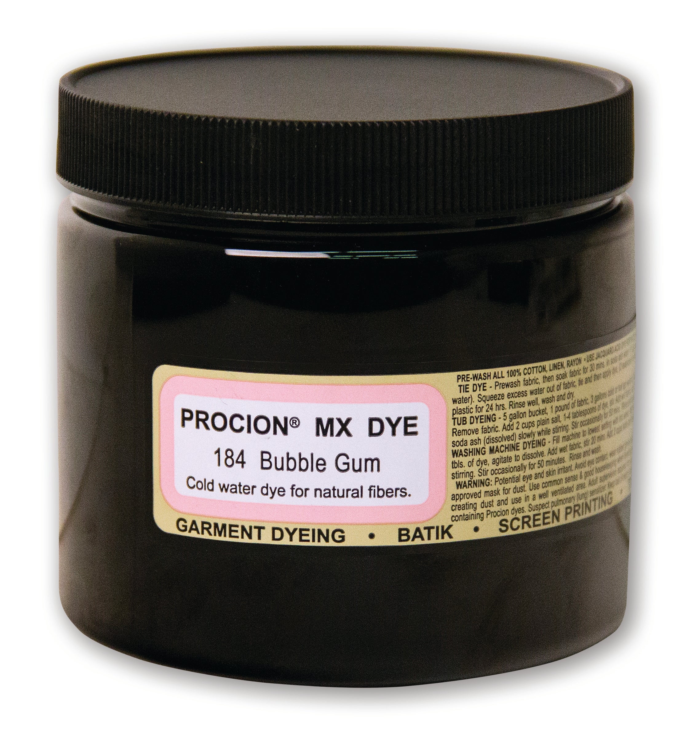 Jacquard Procion MX - Fiber Reactive Dye - 8 oz - Bubble Gum - Walmart.com