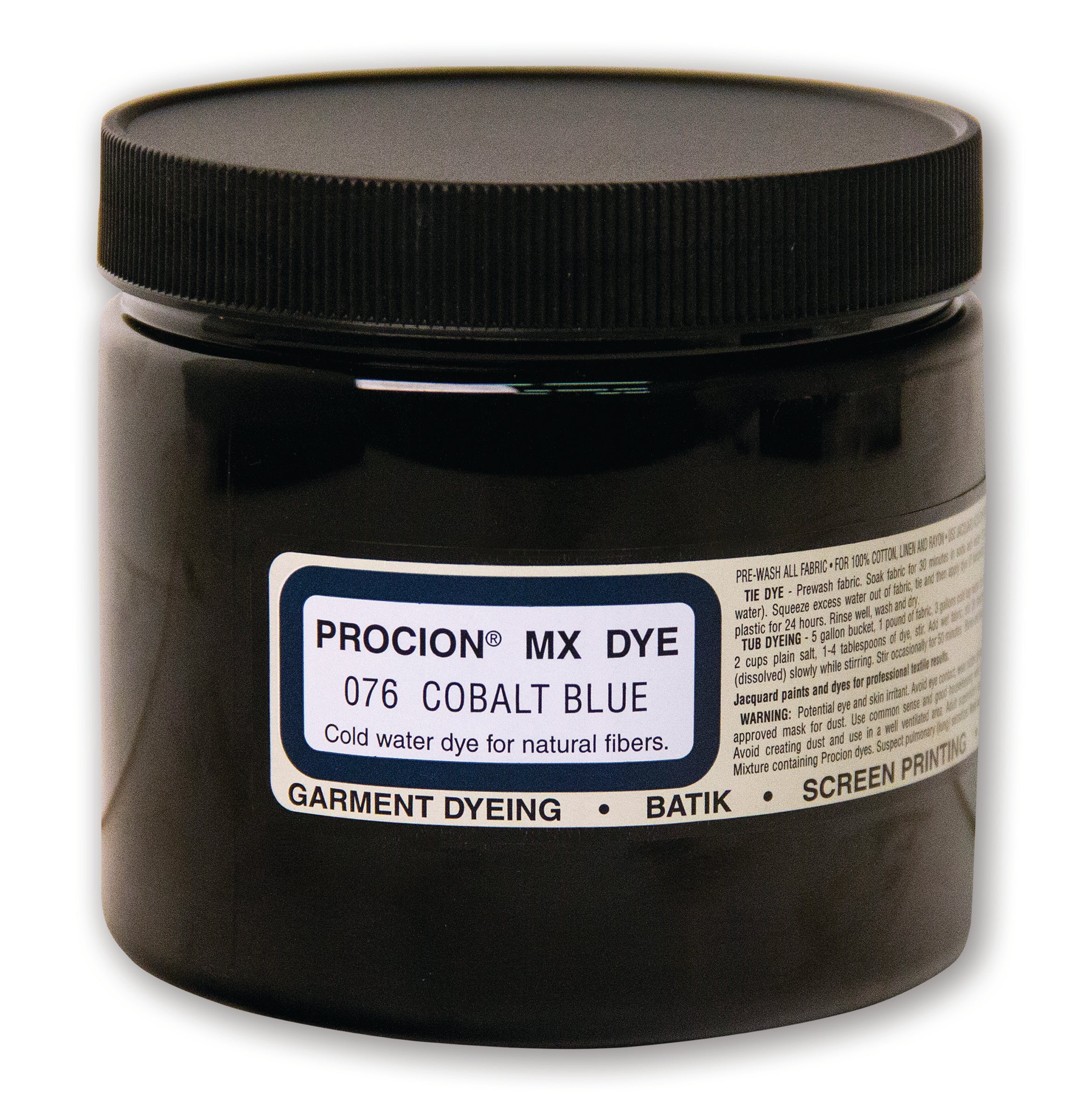 Jacquard Procion MX - Fiber Reactive Dye - 8 oz - Cobalt Blue - Walmart.com