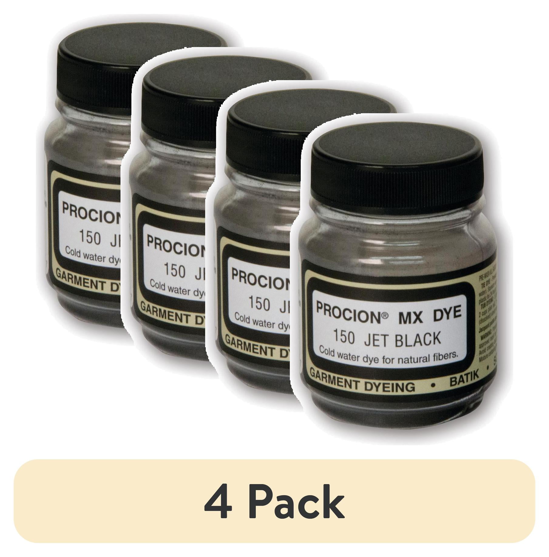 (4 pack) Jacquard Procion MX Fiber Reactive Dye, Jet Black - Walmart.com