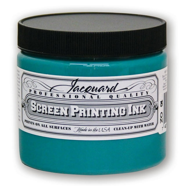 Jacquard Professional Screen Printing Ink, 16 oz., Turquoise - Walmart.com