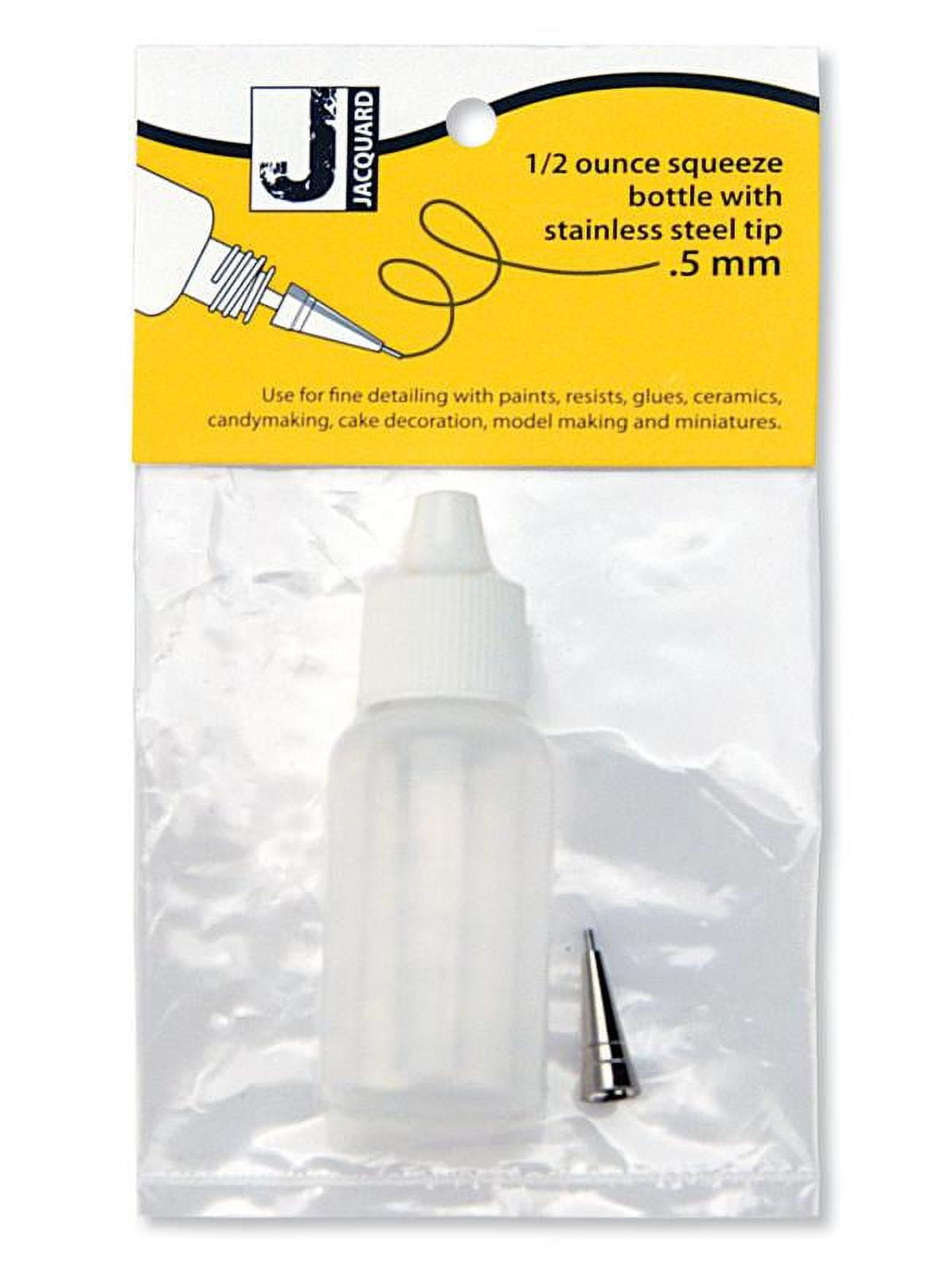 Jacquard Small Applicator Bottle, 1/2 fl. oz., Metal Tip, .5mm ...