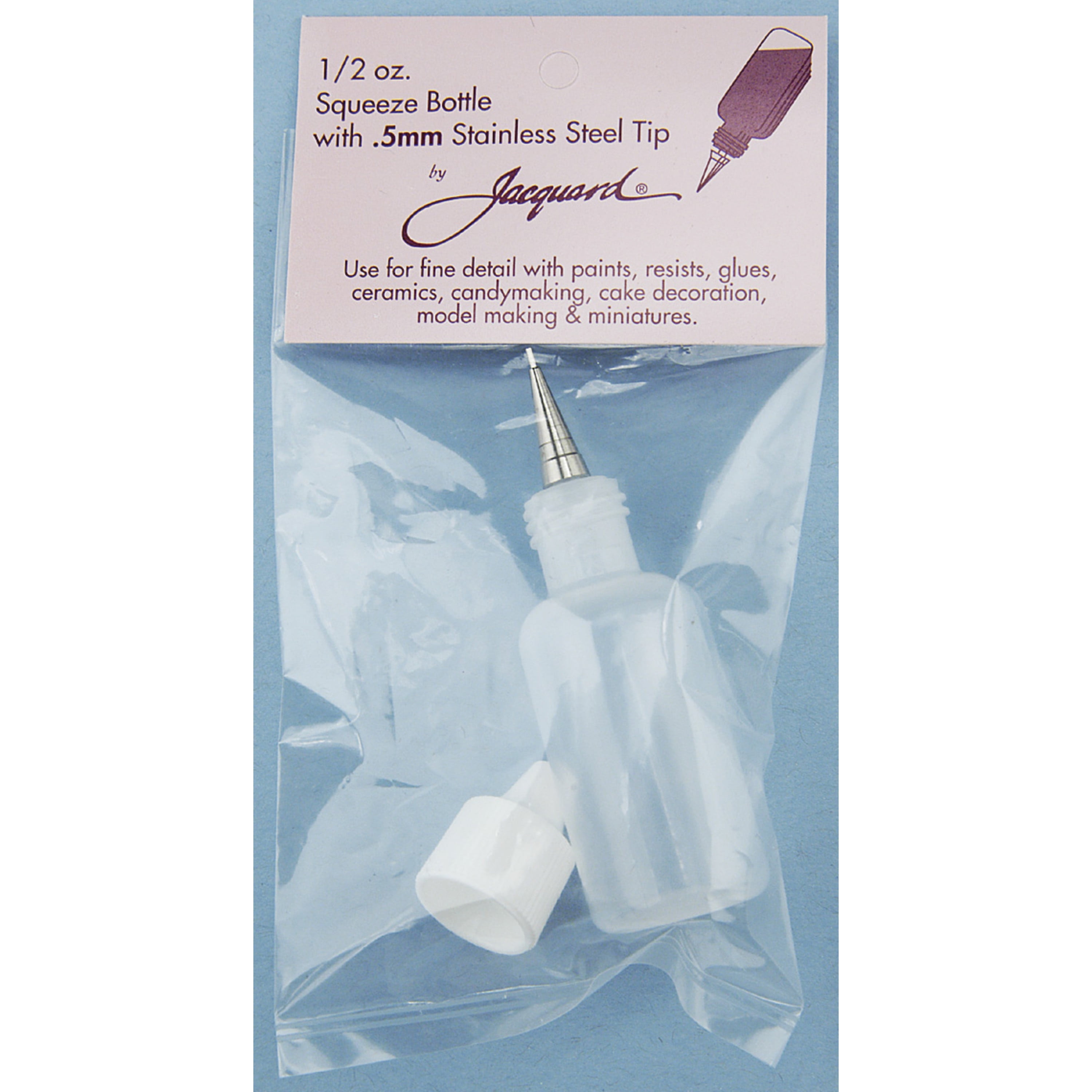 Jacquard Small Applicator Bottle, 1/2 fl. oz., Metal Tip, .5mm ...