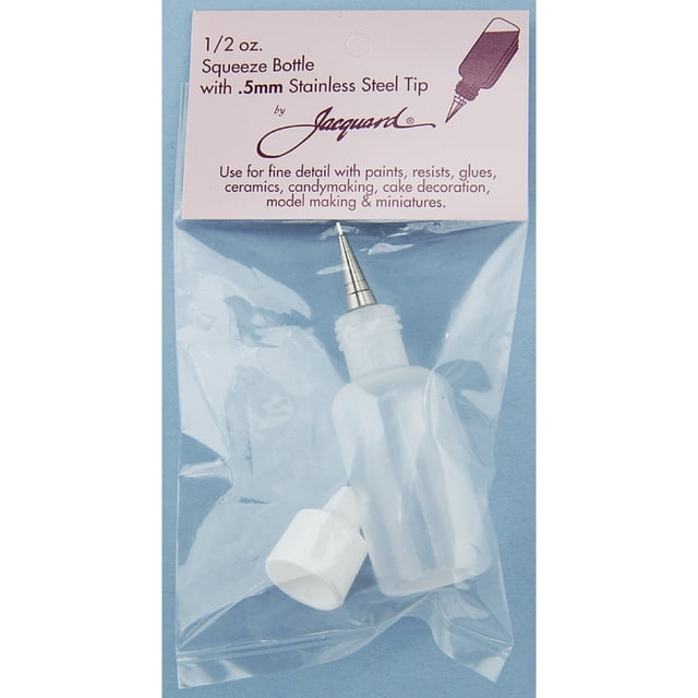 Jacquard Small Applicator Bottle, 1/2 fl. oz., Metal Tip, .5mm ...
