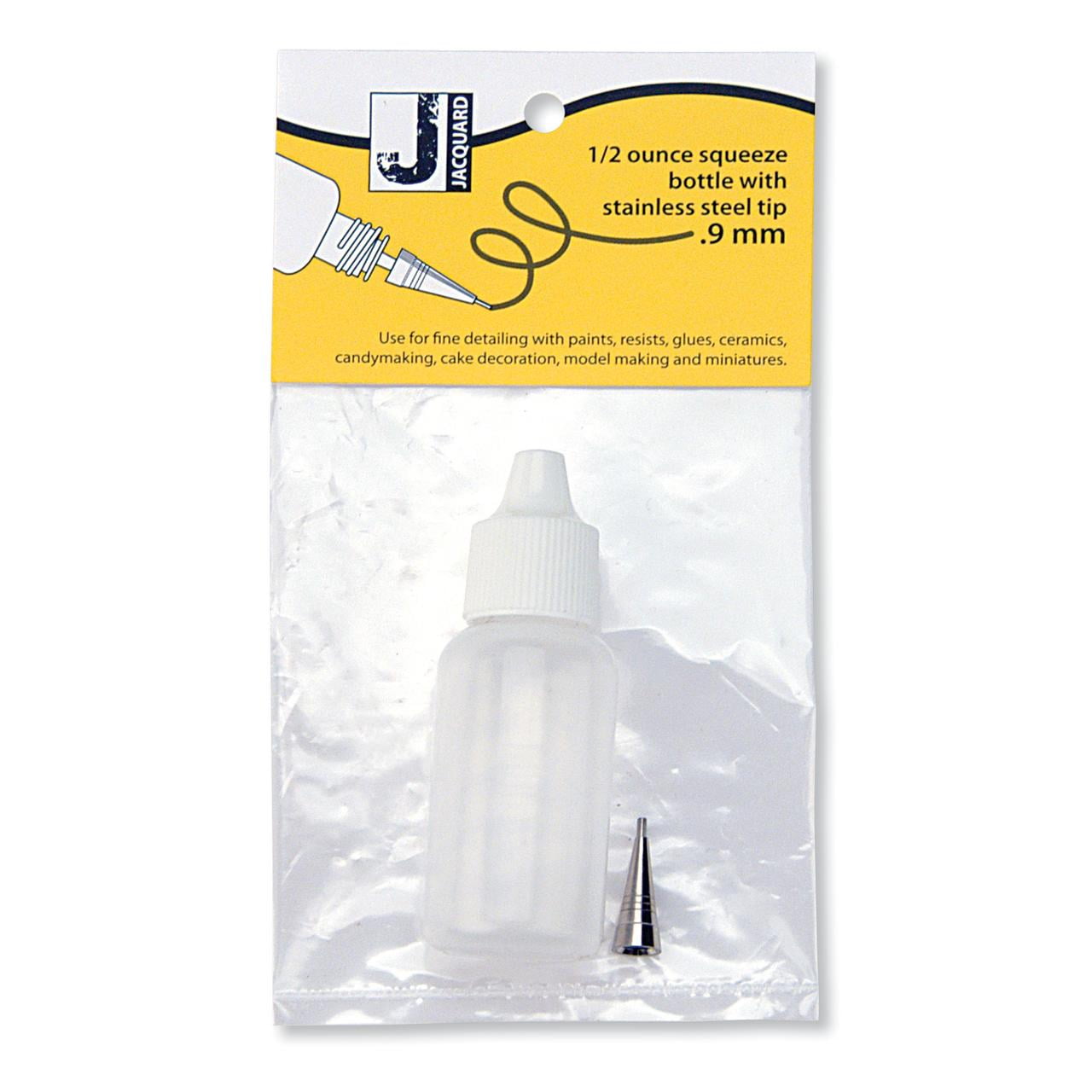 Jacquard Small Applicator Bottle, 1/2 fl. oz, Metal Tip, .9mm - Walmart.com