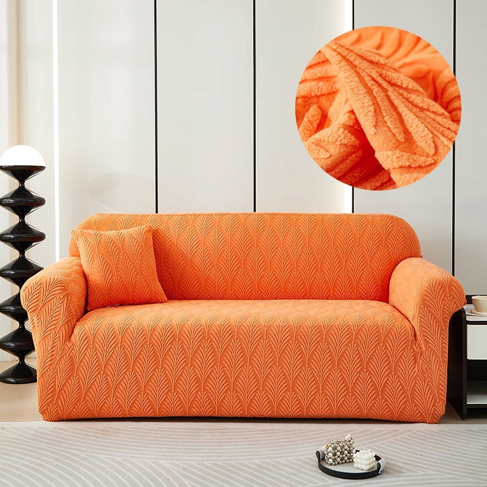 Jacquard Sofa Covers for Living Room Stretch Cross Pattern Chair Couch ...
