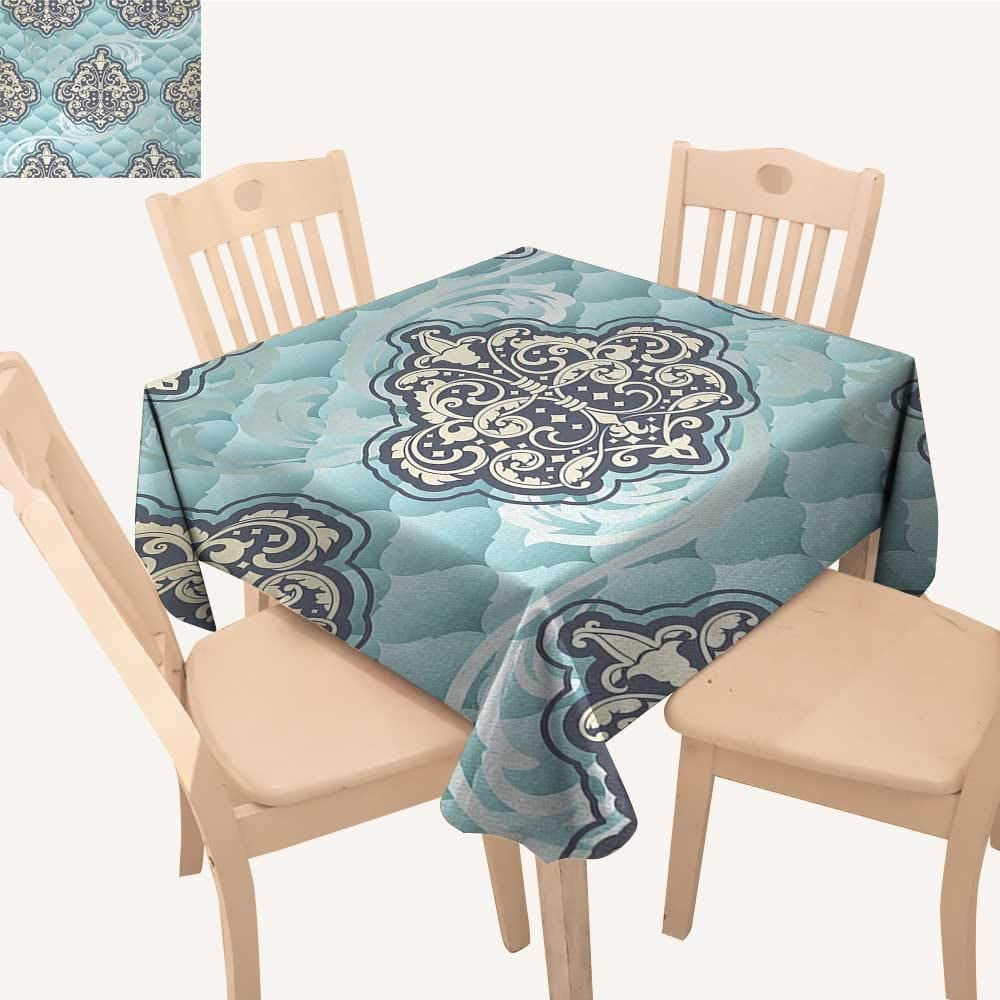Jacquard Tablecloth Rococo Style Design Tiles Stylish Romantic Brocade ...