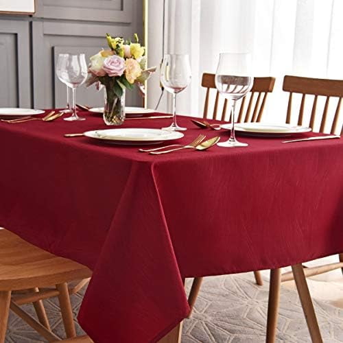 Jacquard Tablecloth Swirl Design Water Resistance Antiwrinkle Heavy ...