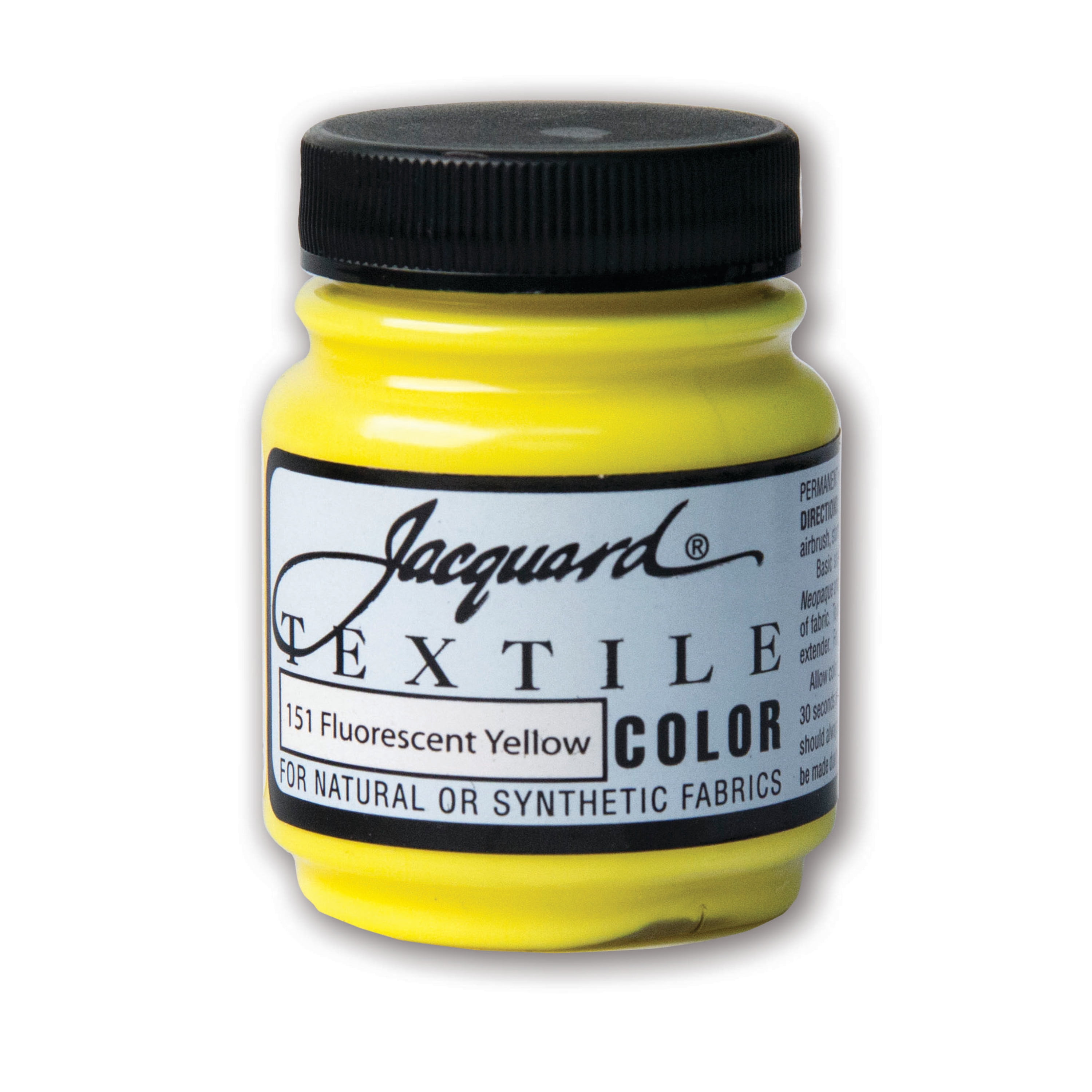 Jacquard Textile Color, 2.25 oz., Fluorescent Yellow - Walmart.com