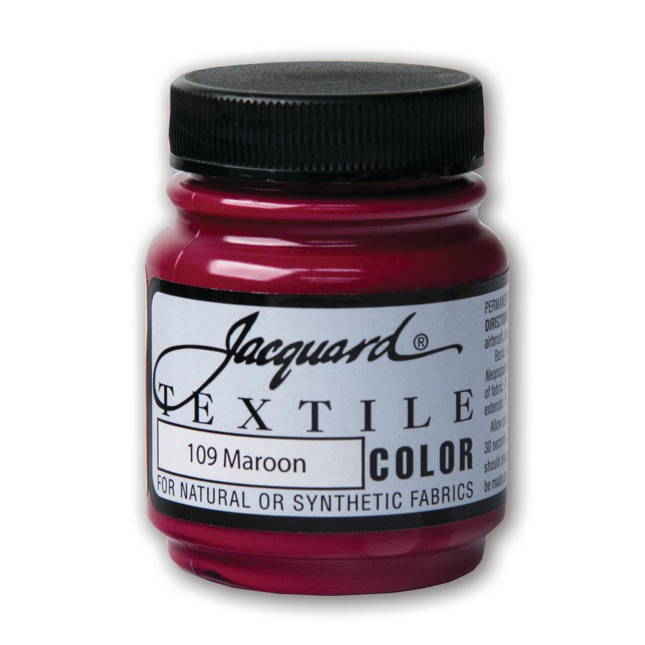 Jacquard Textile Color, 2.25 oz., Maroon - Walmart.com