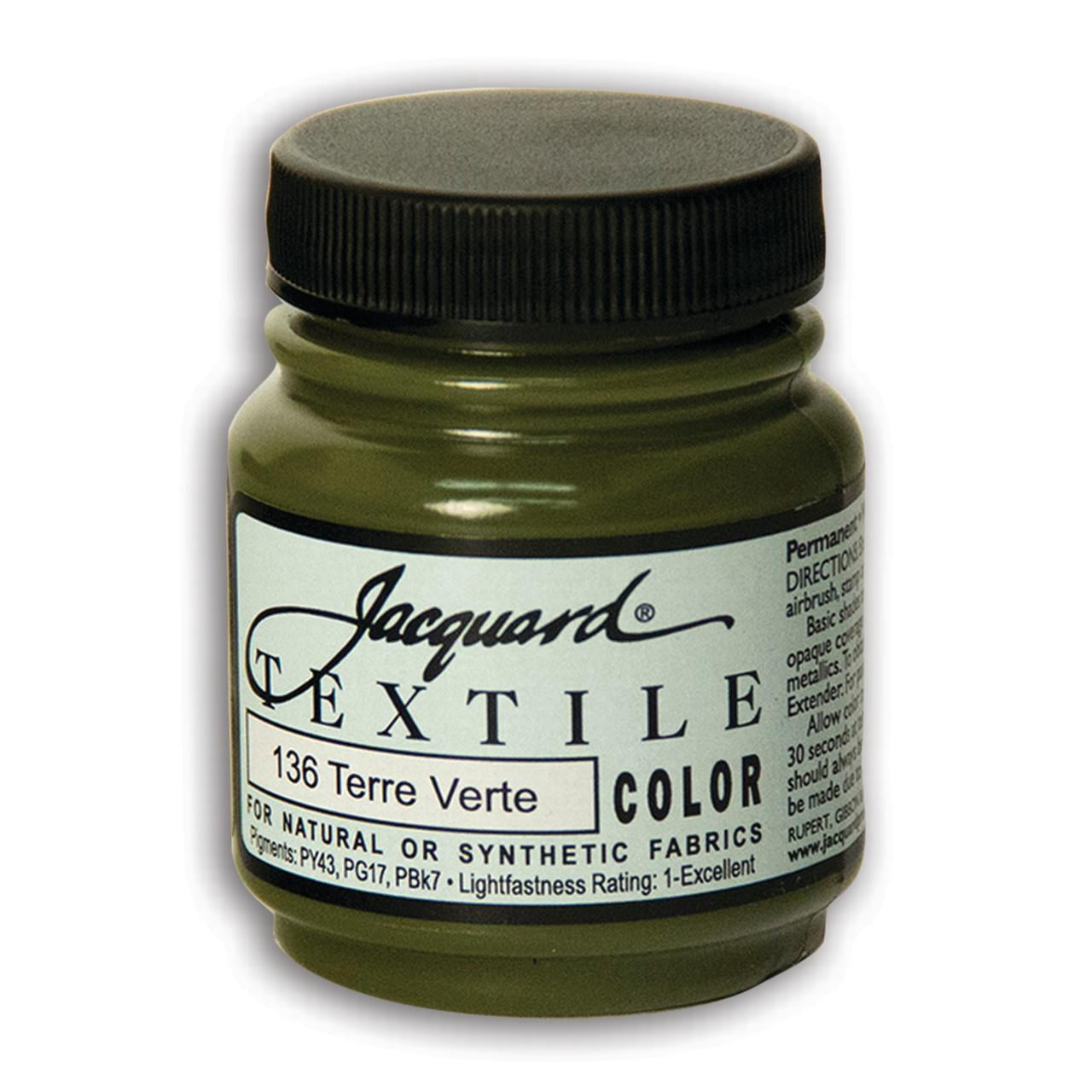 Jacquard Textile Color, 2.25 oz., Terre Verde - Walmart Business Supplies