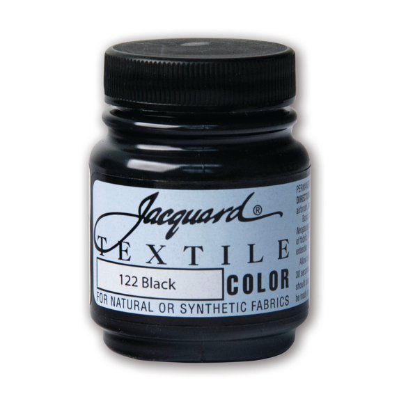 Jacquard Textile Color Fabric Paint, 2.25 oz, Black - Walmart.com