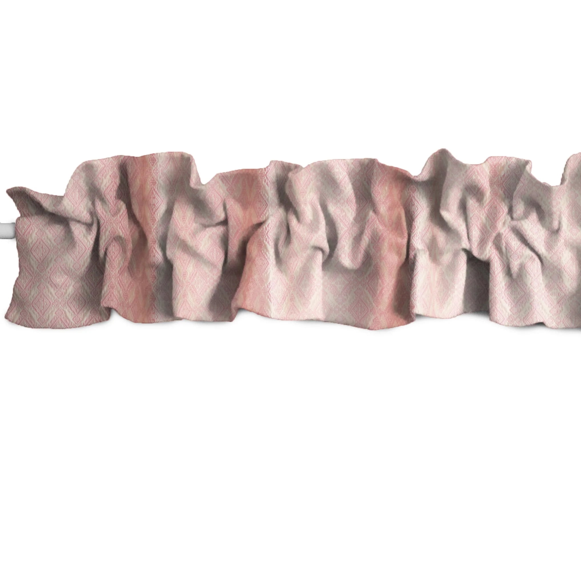 Jacquard Tribal Diamonds Curtain Sleeve Topper Window Treatment with ...