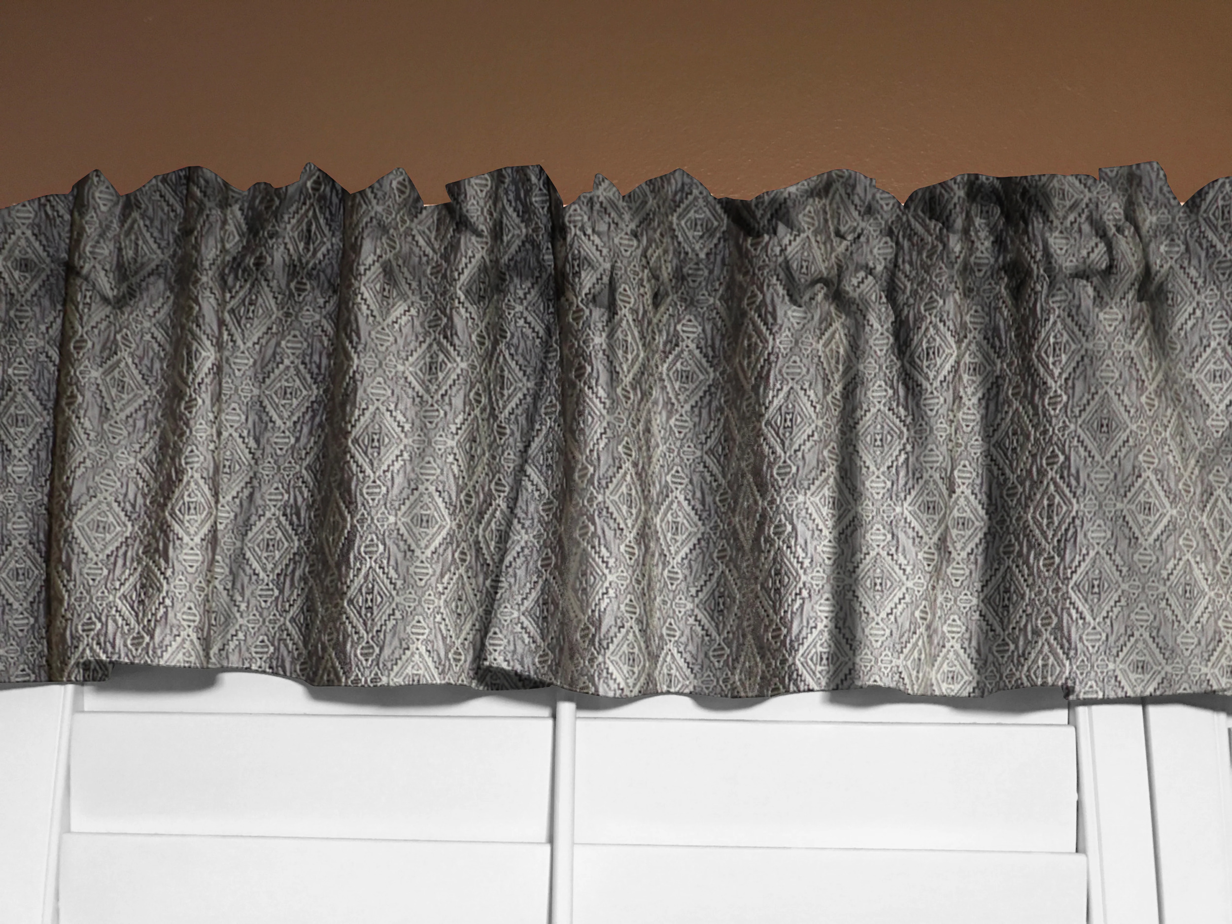 Jacquard Tribal Diamonds Window Valance 54 Inch Wide - Walmart.com