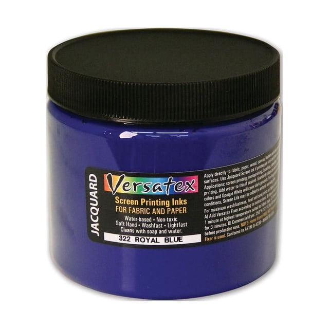 Jacquard Versatex Screen Printing Ink, 16 oz., Royal Blue - Walmart ...