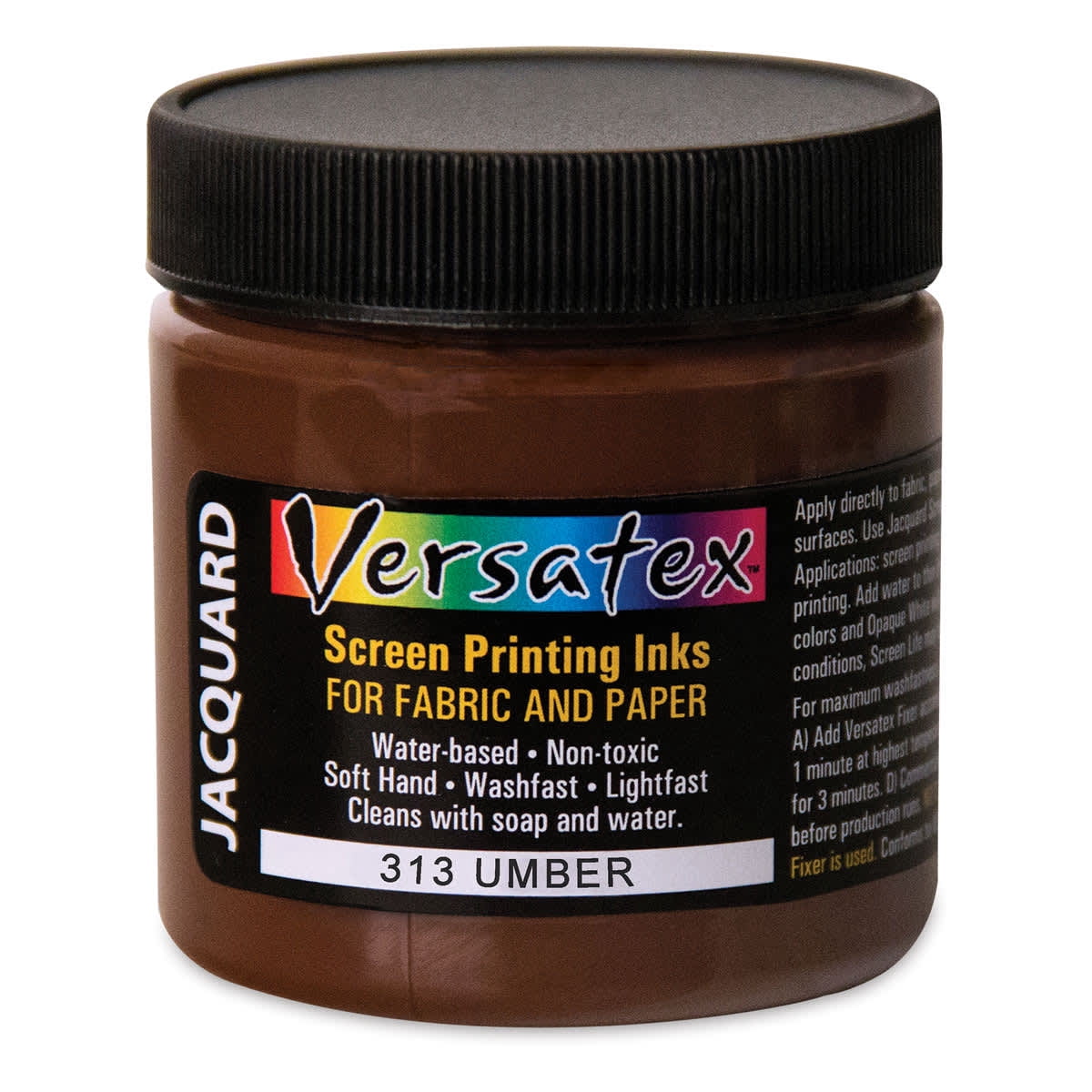 Jacquard Versatex Screen Printing Ink - Umber, 4 oz jar - Walmart.com