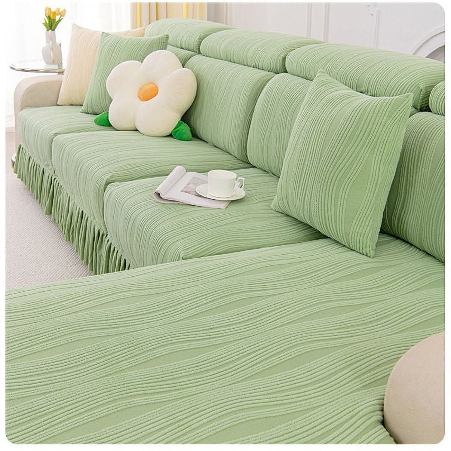 Jacquard single person sofa cover, all inclusive universal cover, all ...