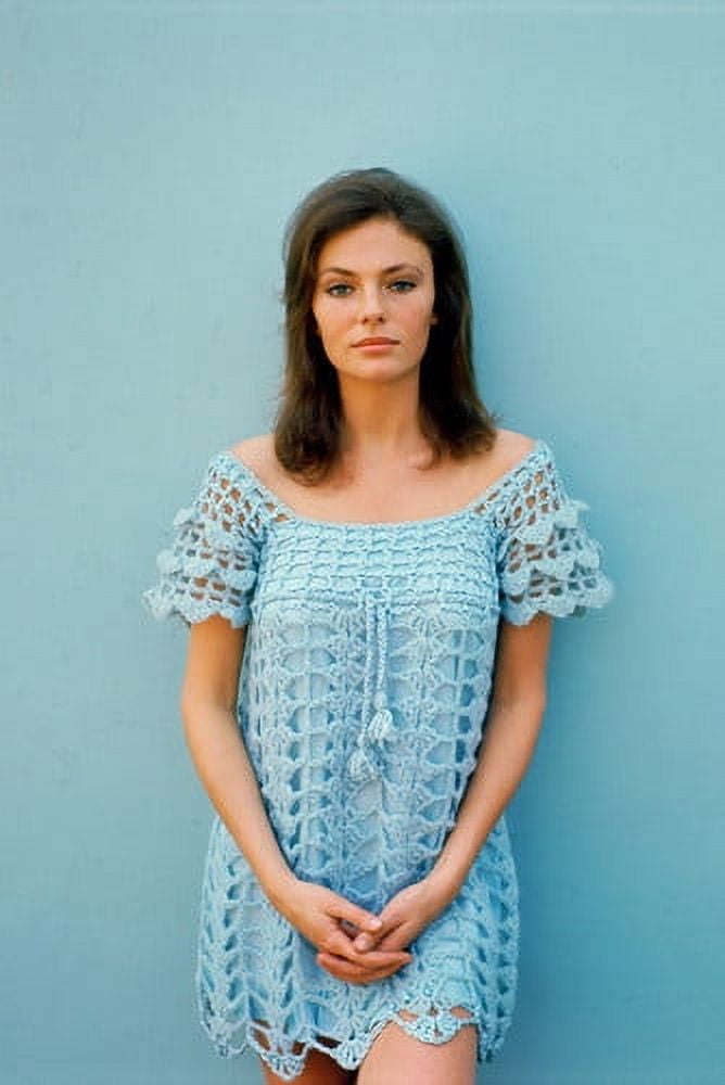 Jacqueline Bisset Sexy In Short Crochet Blue Dress 1960s 24x36 Poster