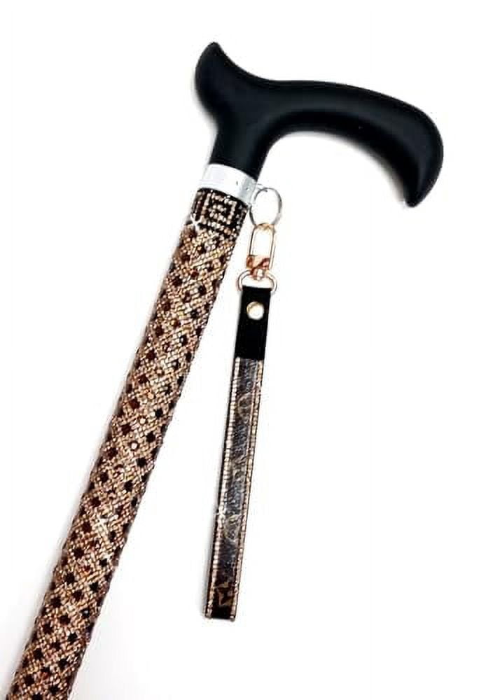 Jacqueline Kent Sugar Cane - Adjustable Cane - Key Designer Crystal ...