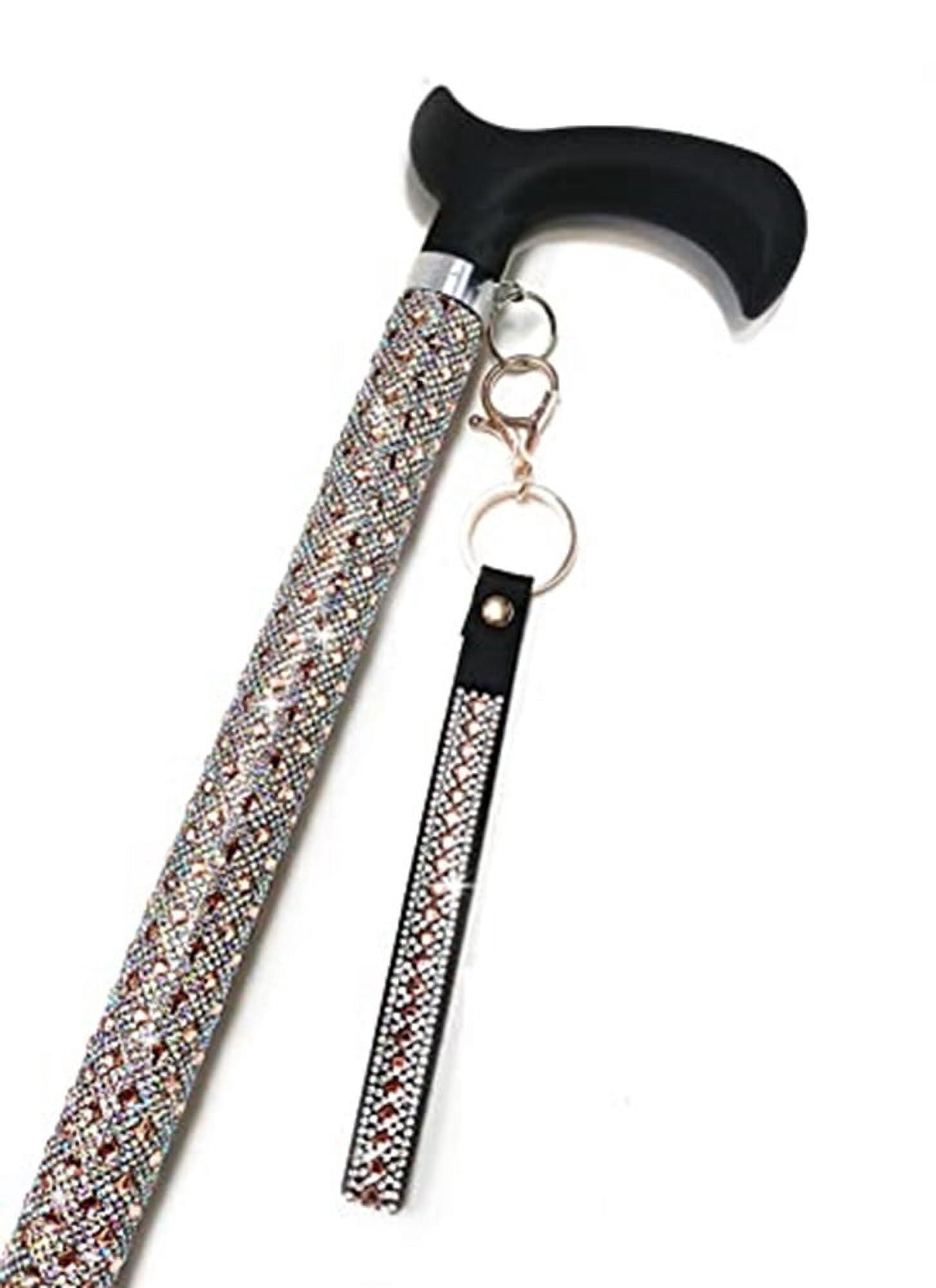 Jacqueline Kent Sugar Cane - Adjustable Cane - Rose Gold (AB) - Walmart.com