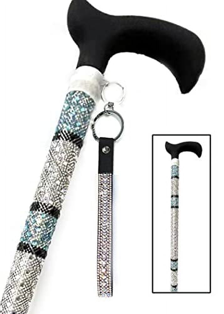 Jacqueline Lady Kent Sugar Cane - Adjustable Cane - Turquoise - Walmart.com