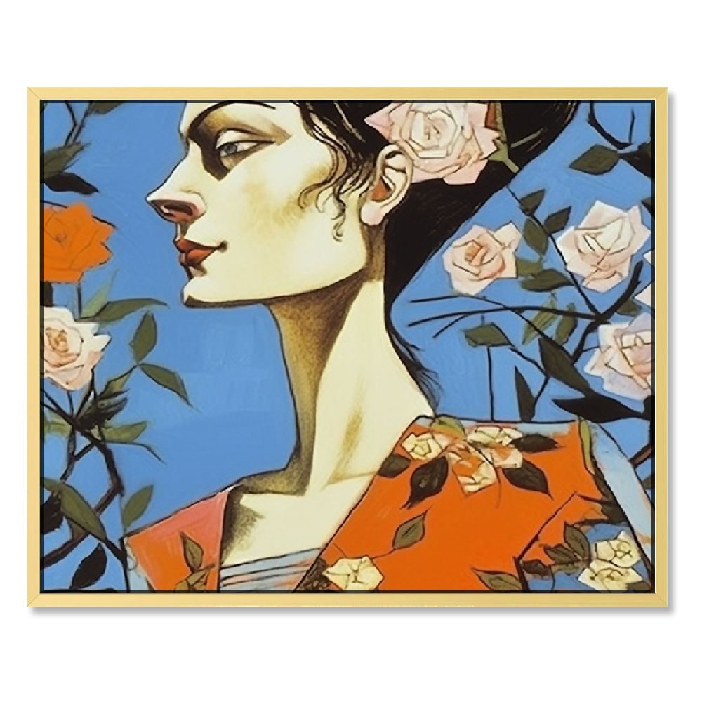 - Jacqueline Roqu Poster Print on Canvas - Paintings Line Drawing ...