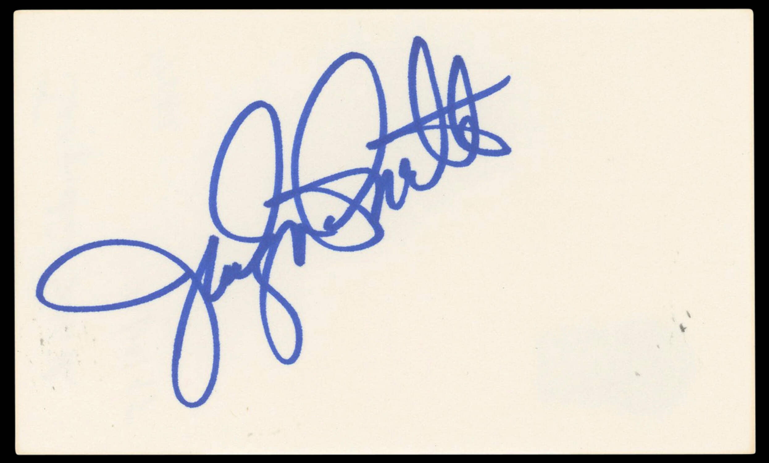 Jacqueline Smith Charlie's Angels Authentic Signed 3x5 Index Card BAS # ...