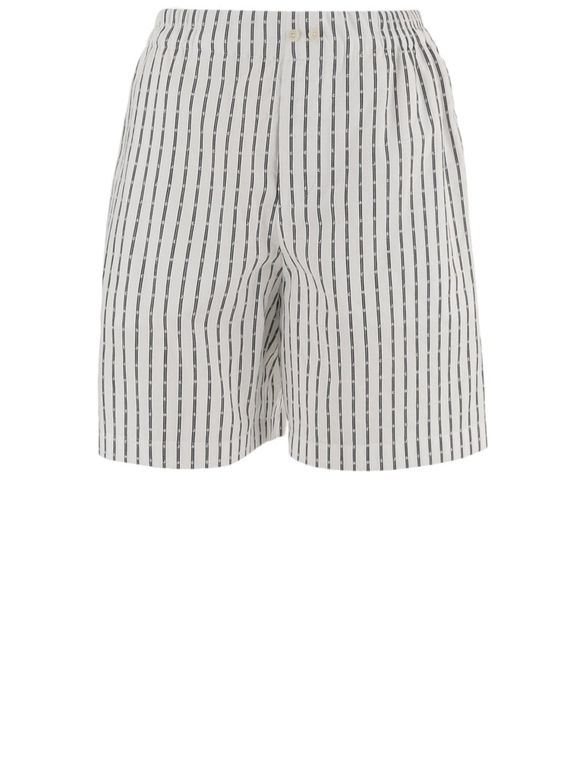 Jacquemus Striped Cotton Shorts With Typewriter Logo (Men's) - Walmart.com