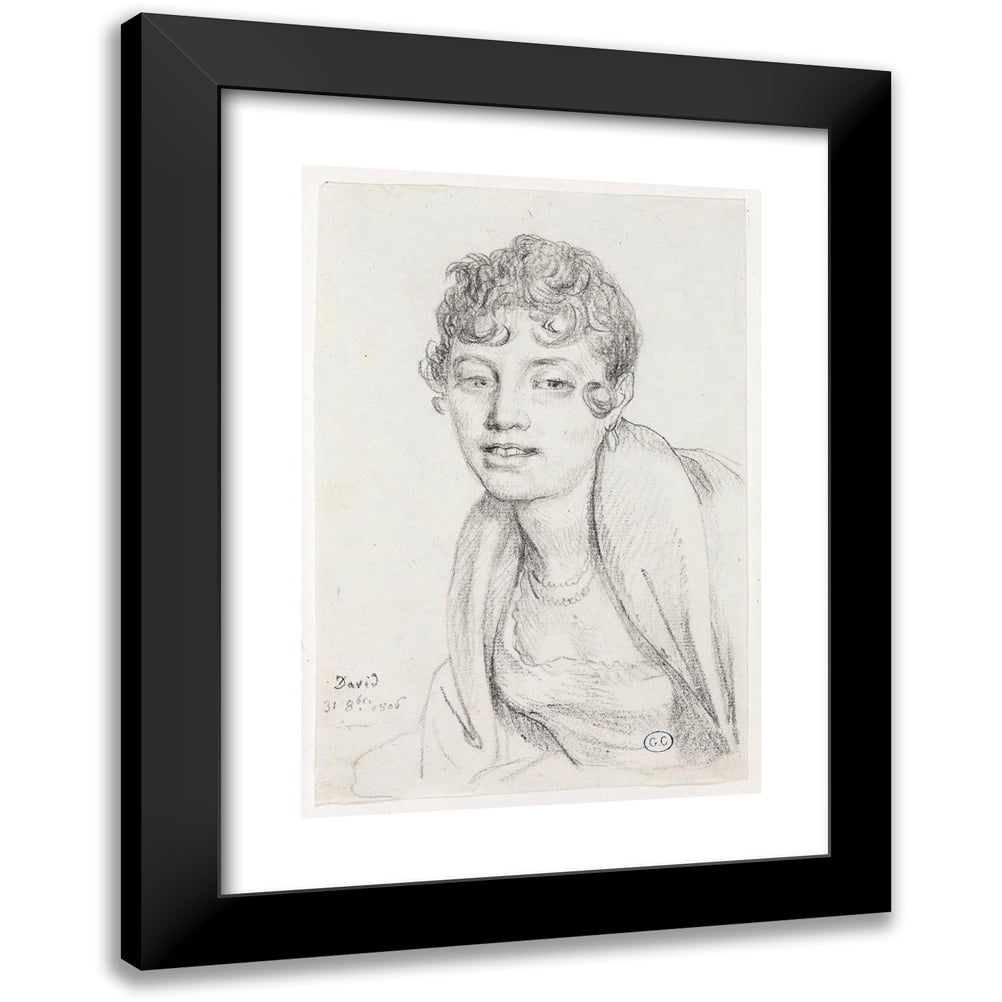 Jacques Louis David 14x18 Black Modern Framed Museum Art Print Titled ...