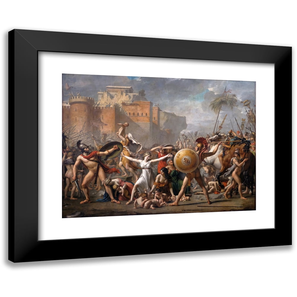 Jacques Louis David 18x14 Black Modern Framed Museum Art Print Titled ...